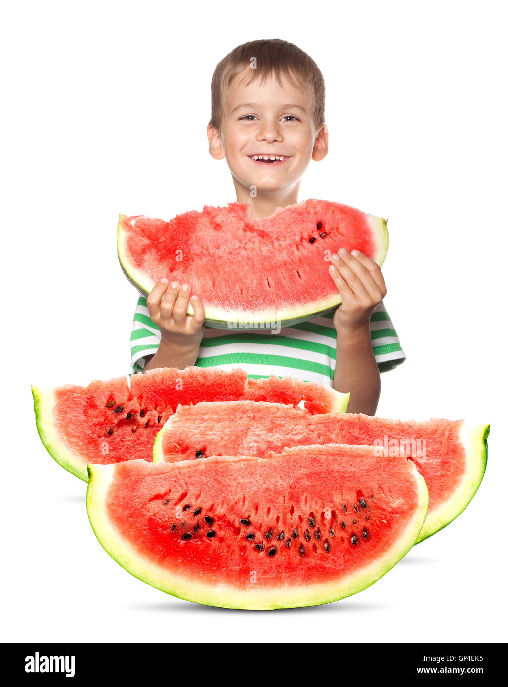 Juicy melon smile face Cut Out Stock Images & Pictures - Alamy