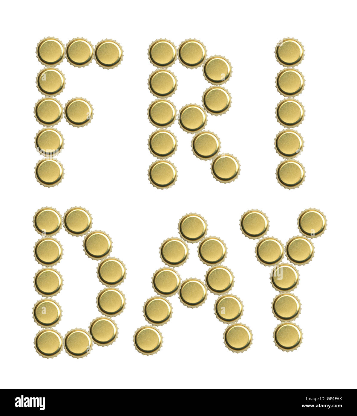 Friday text Cut Out Stock Images & Pictures - Alamy