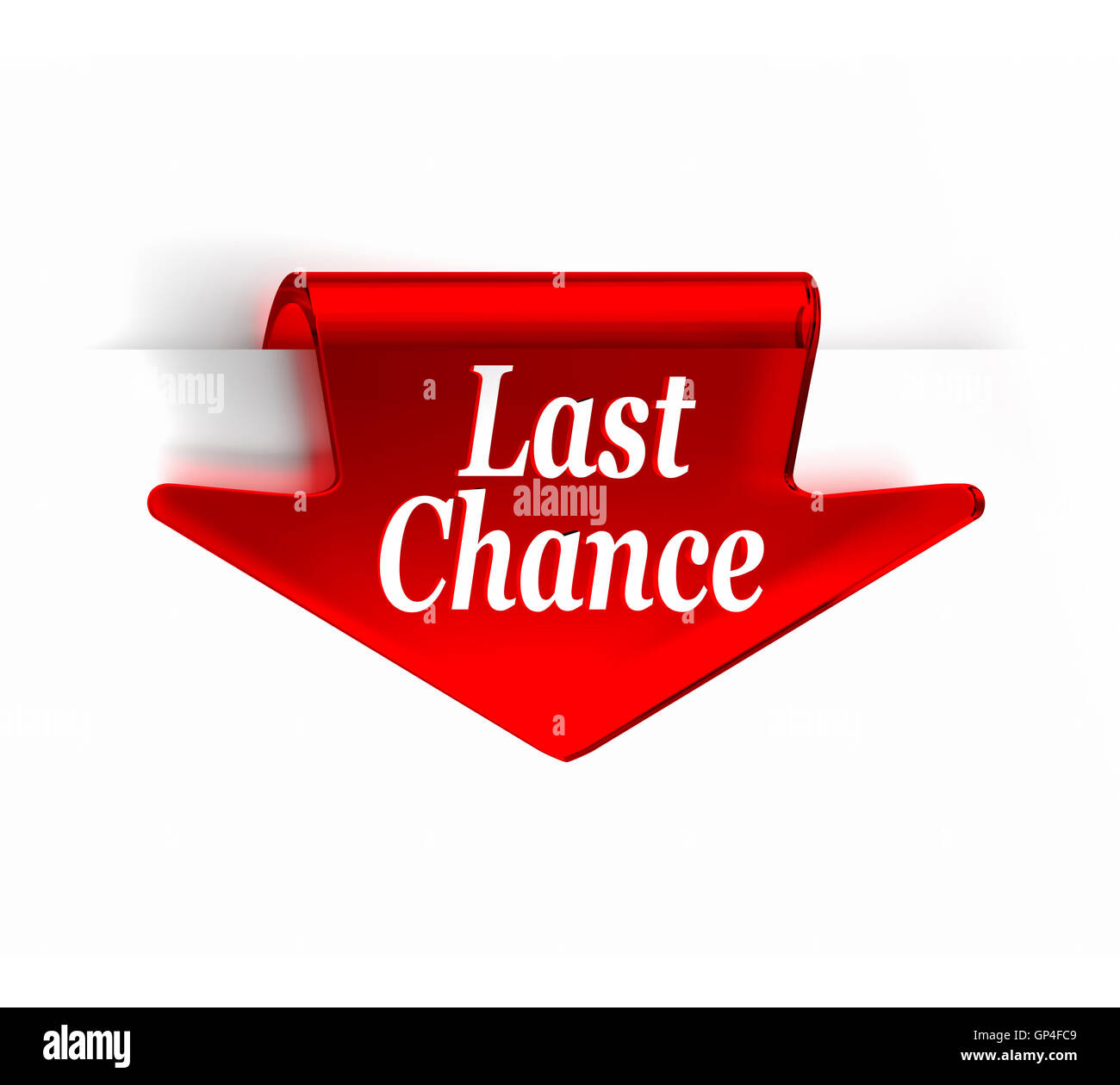 Last chance red sign Cut Out Stock Images & Pictures - Alamy