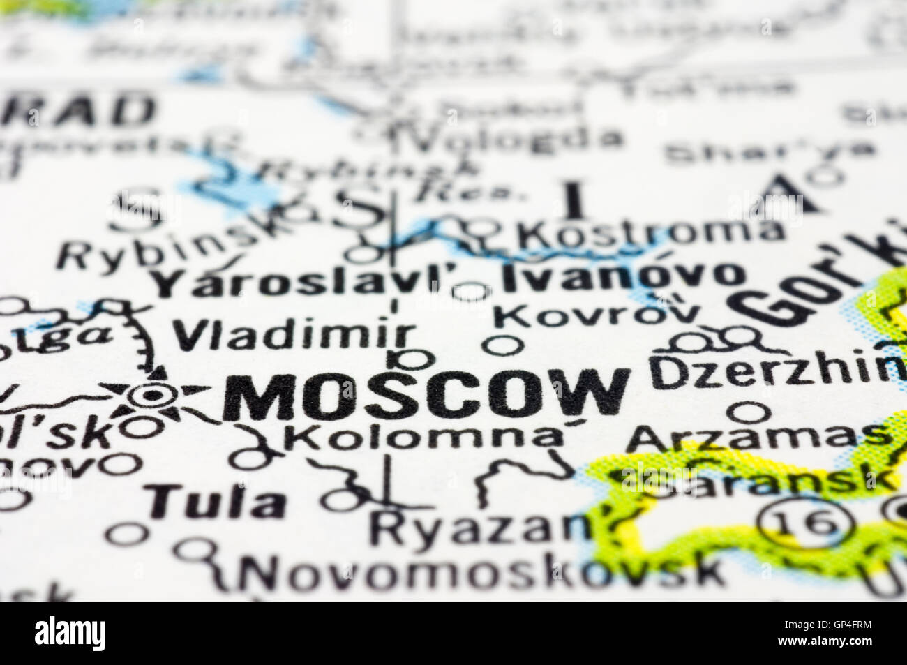 Map of soviet moscow hi-res stock photography and images - Alamy