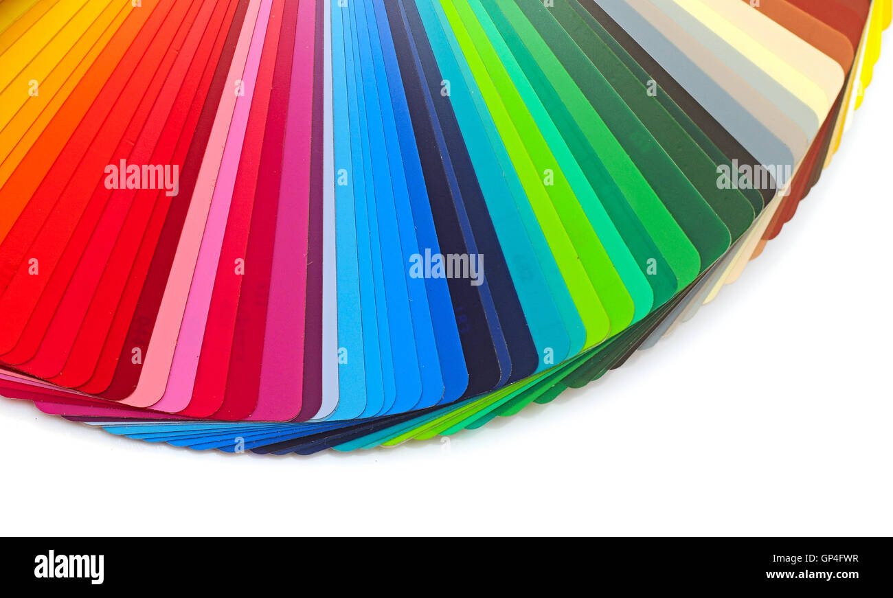 color guide closeup Stock Photo - Alamy