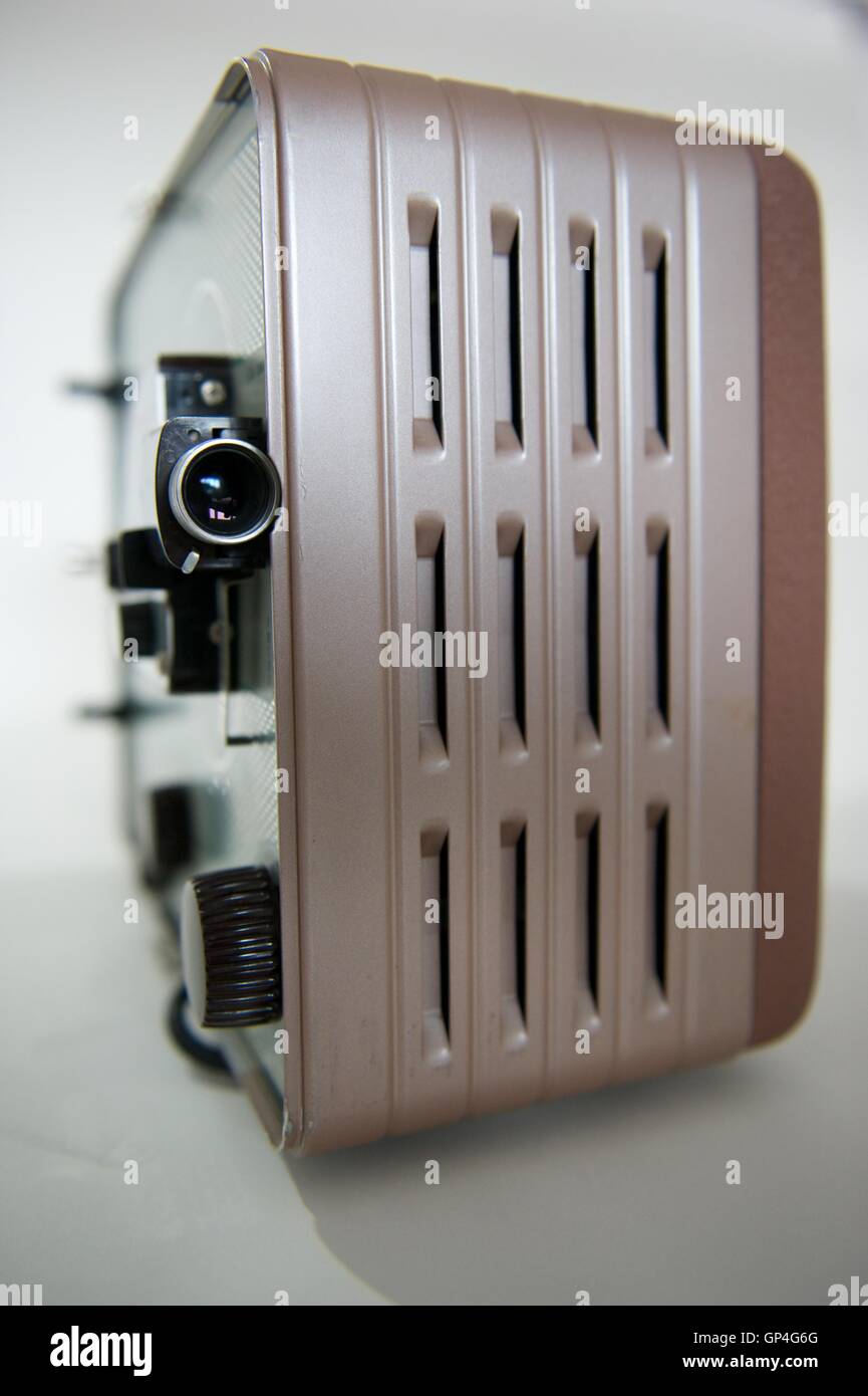 Vintage 8mm Home Movie Projector on Angle Stock Photo - Alamy