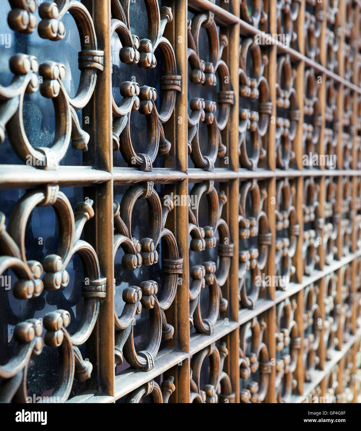 Window Brass ornamentation Stock Photo - Alamy