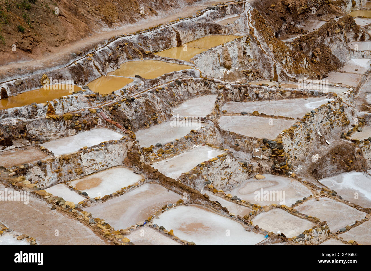 The Maras Salt Mines, Peru Stock Photo - Alamy