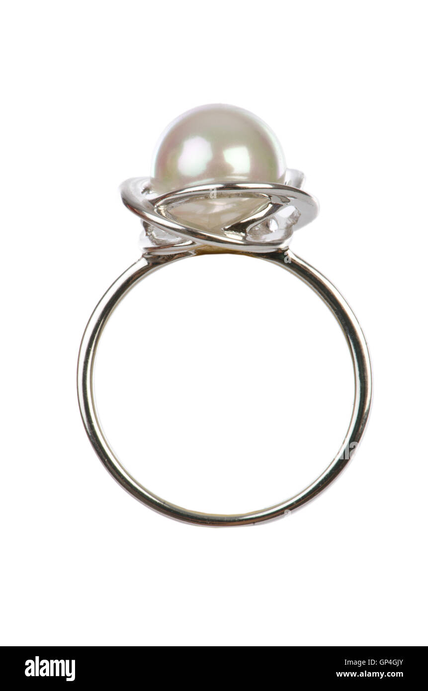 Ring isolated on white background Stock Photo - Alamy