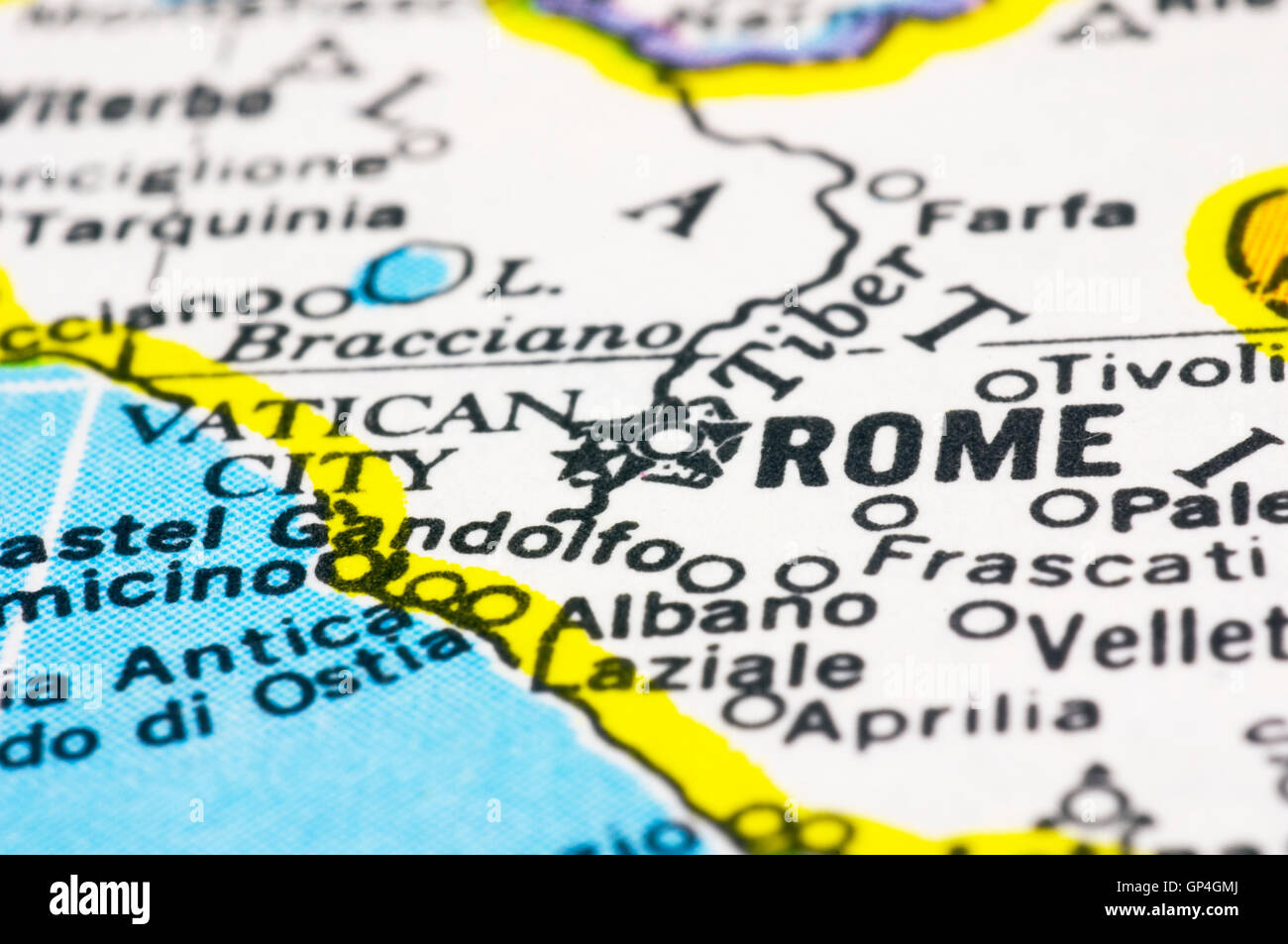 Roma map hi-res stock photography and images - Alamy