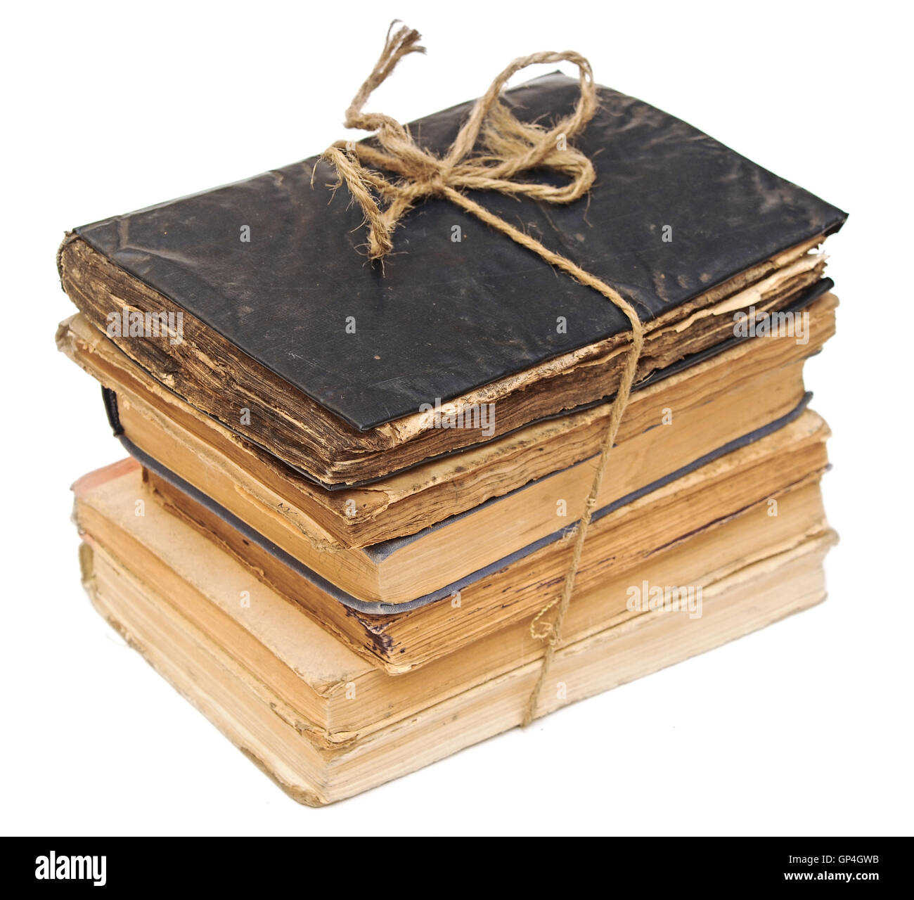 Stack old books on white background Stock Photo - Alamy Stack old books on white background Stock Photo - Alamy