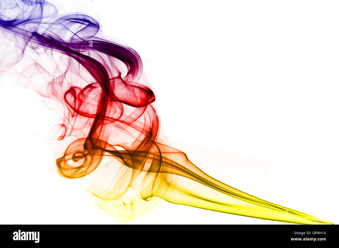 colored smoke isolated on white background Stock Photo - Alamy