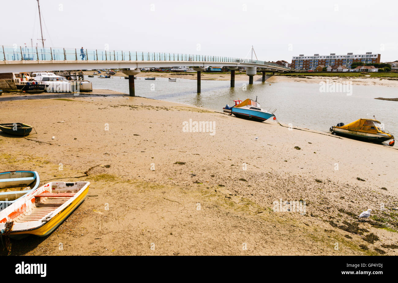The Adur Ferrybridge spanning the River Adur in Shoreham-by-the-Sea ...