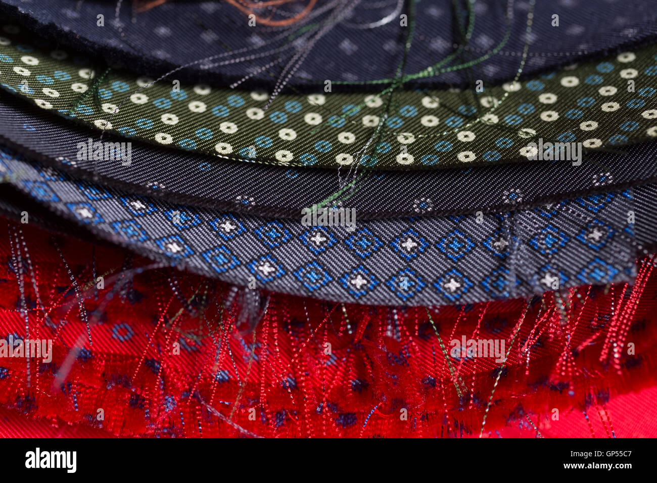 silk fabric for making ties Stock Photo - Alamy