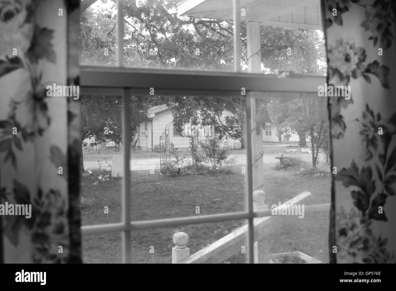 Looking out of a window Stock Photo - Alamy