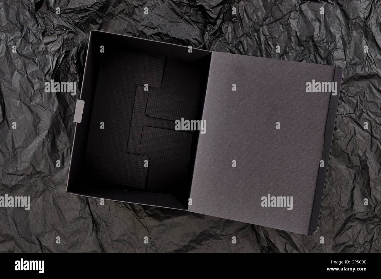 A studio photo of a black box Stock Photo - Alamy