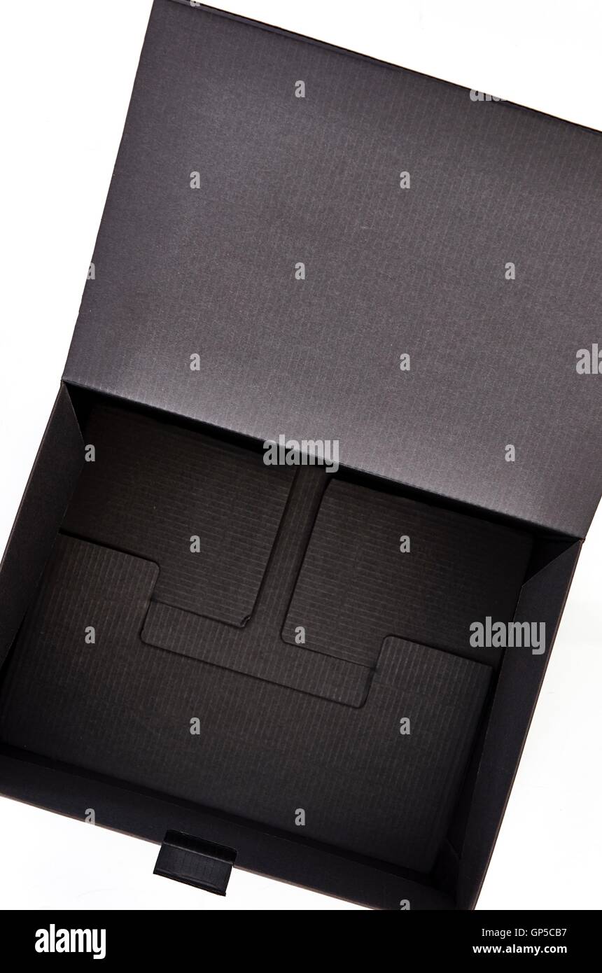 A studio photo of a black box Stock Photo - Alamy