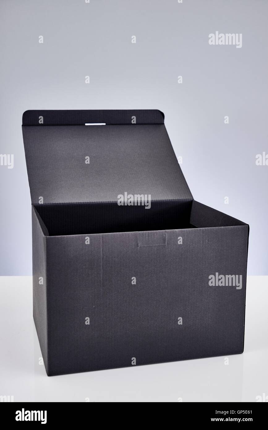 A studio photo of a black box Stock Photo - Alamy