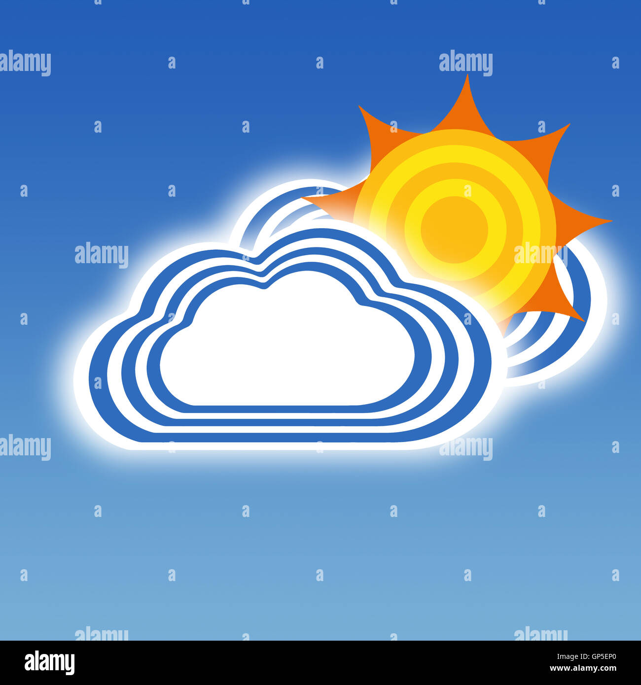 Cloud and sun Stock Photo - Alamy