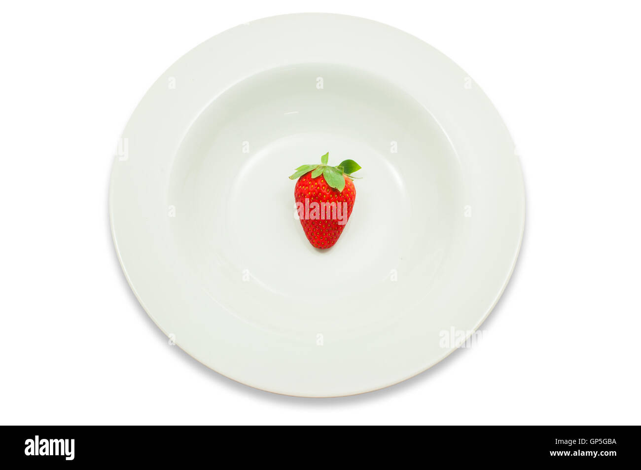 Strawberry in a plate Stock Photo - Alamy