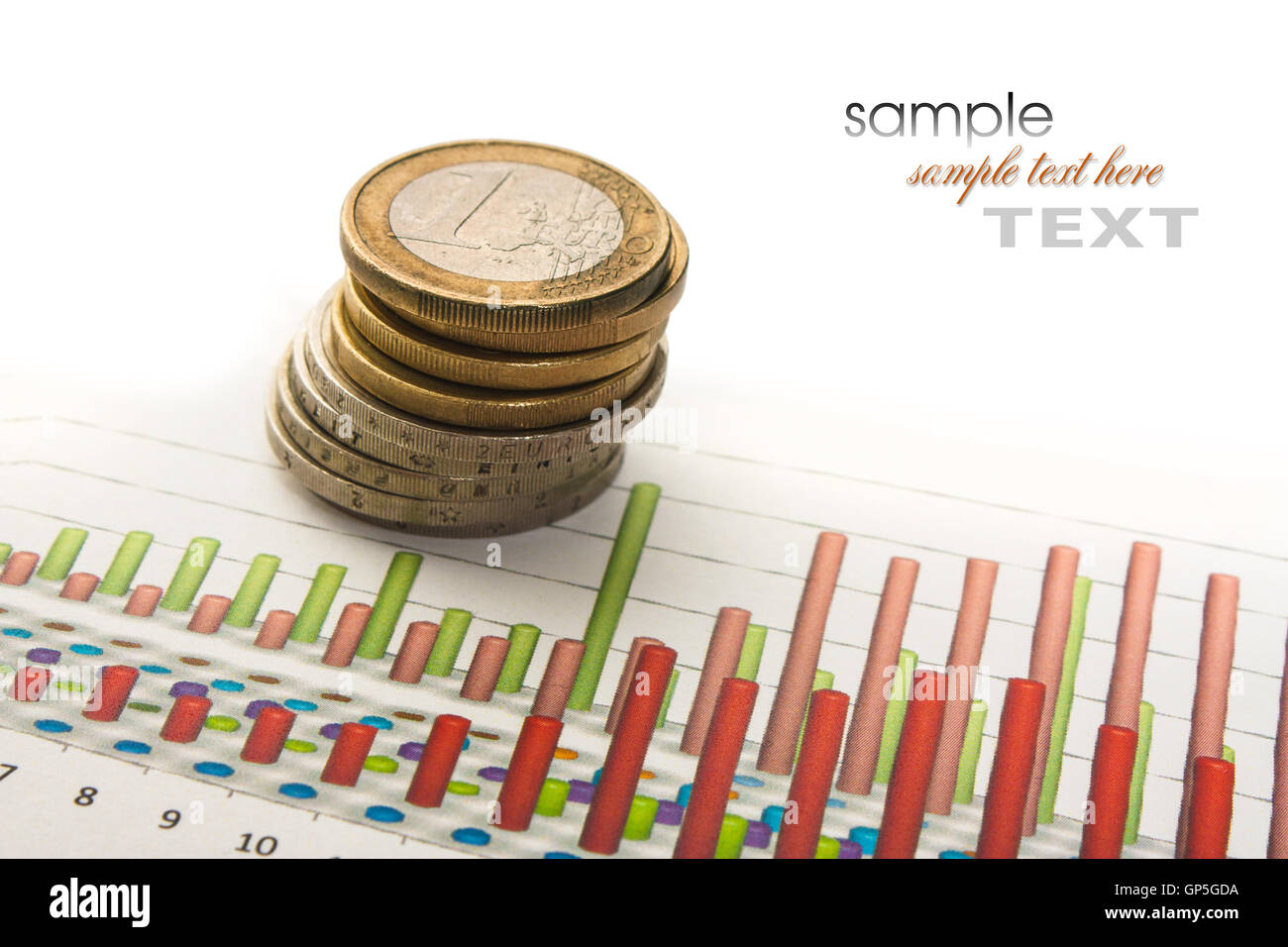 Coins charts financial diagrams hi-res stock photography and images - Alamy