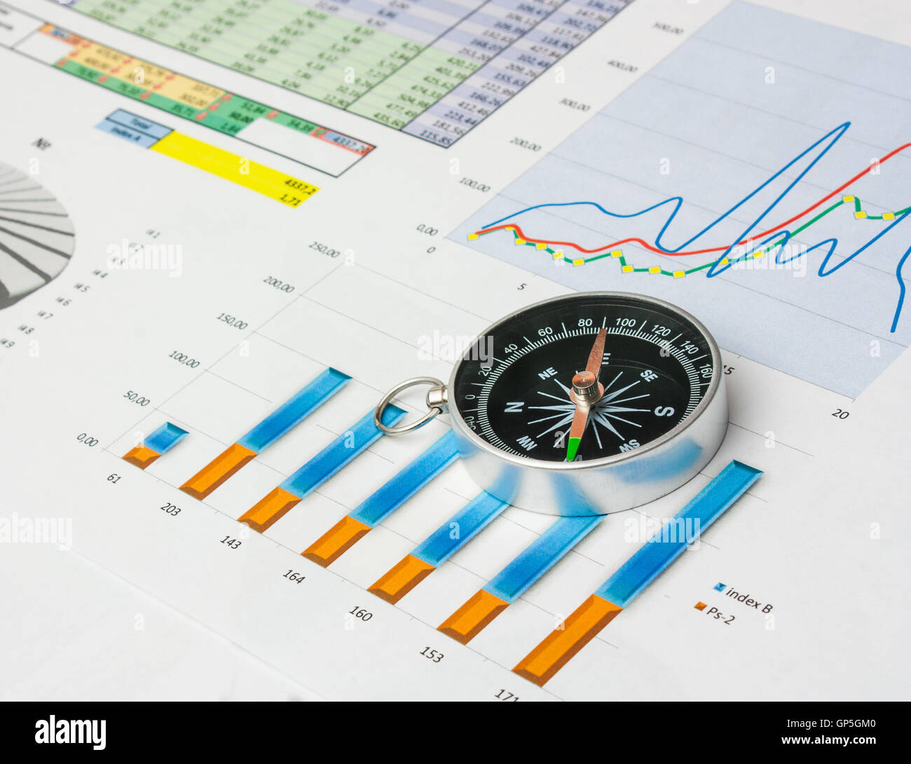 navigation in economics and finance Stock Photo - Alamy