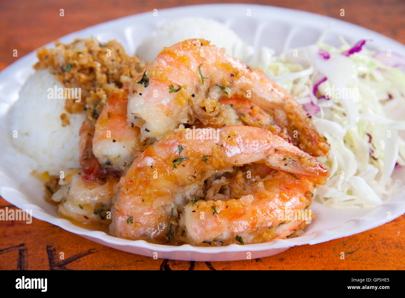 Garlic shrimp hawaii hi-res stock photography and images - Alamy
