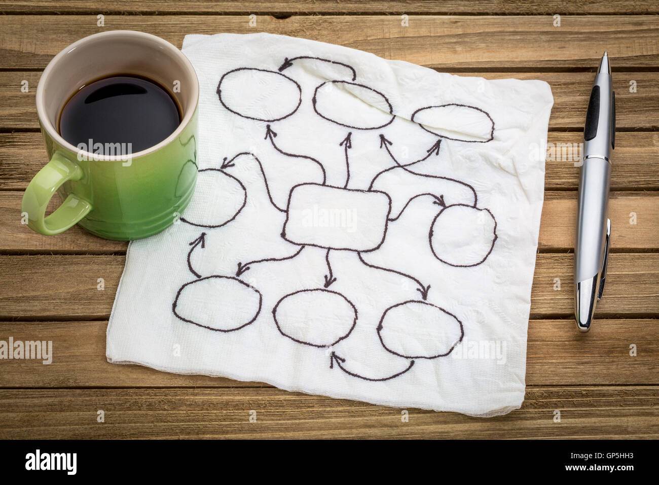 Blank flowchart mind map network hi-res stock photography and images ...