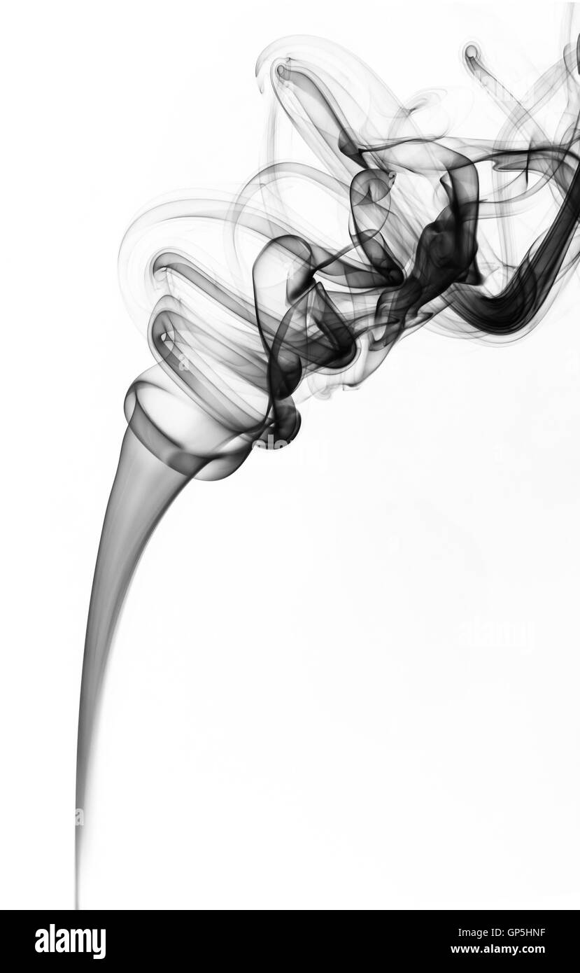 Abstract smoke isolated on white Stock Photo - Alamy