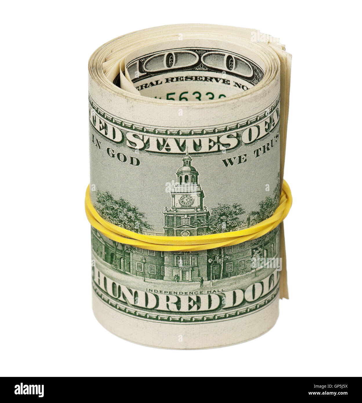 Roll of dollars Stock Photo - Alamy