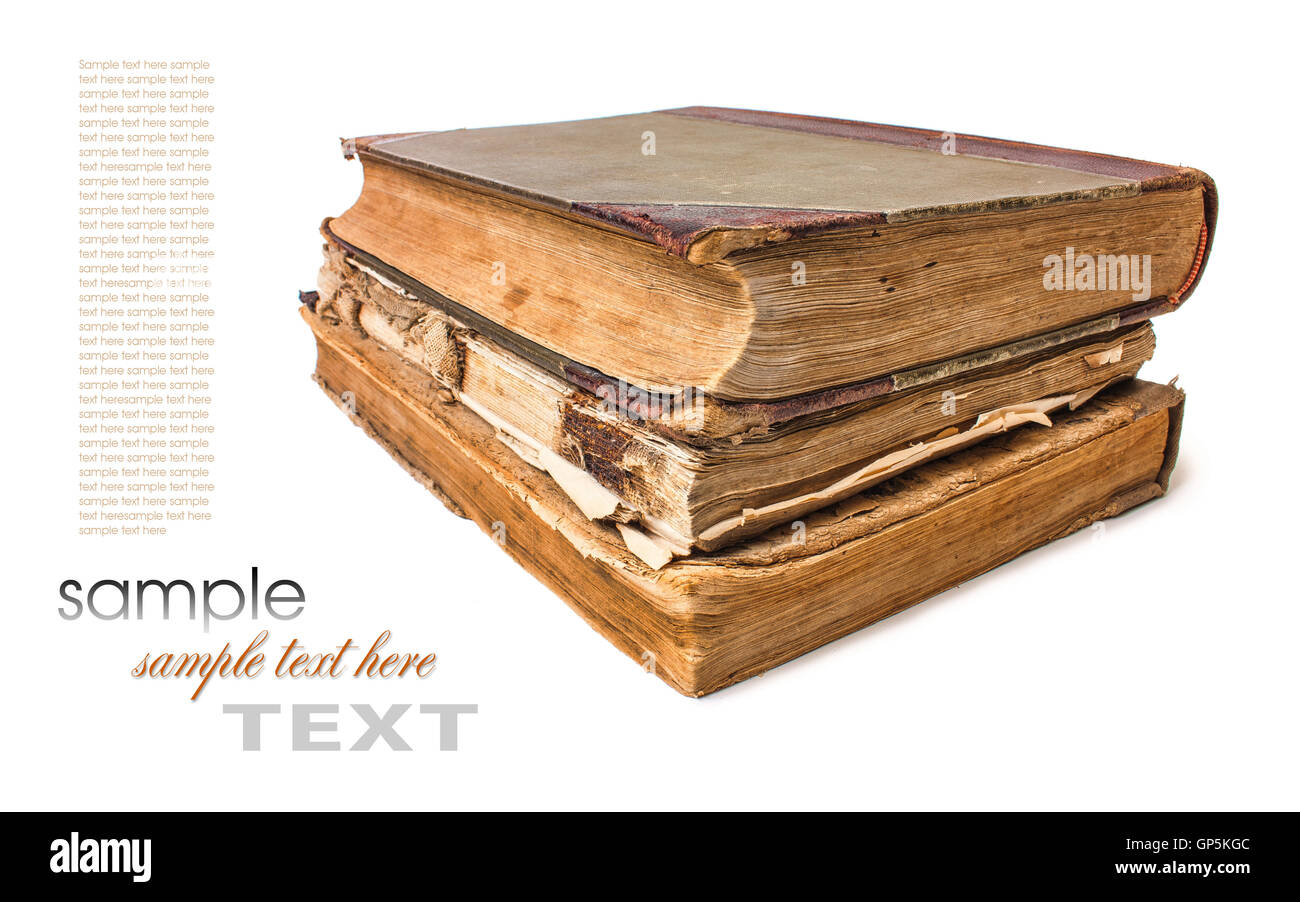 An old book with a crumpled sheet Stock Photo - Alamy