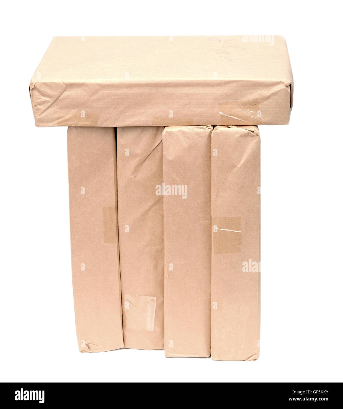 Stack of parcels Cut Out Stock Images & Pictures - Alamy