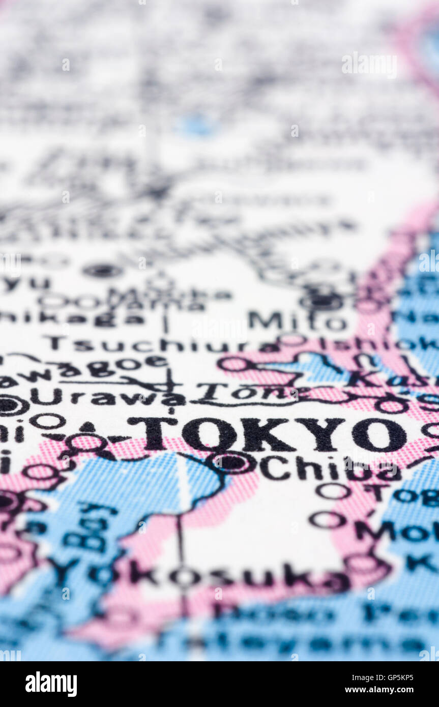 Japan map cities hi-res stock photography and images - Alamy