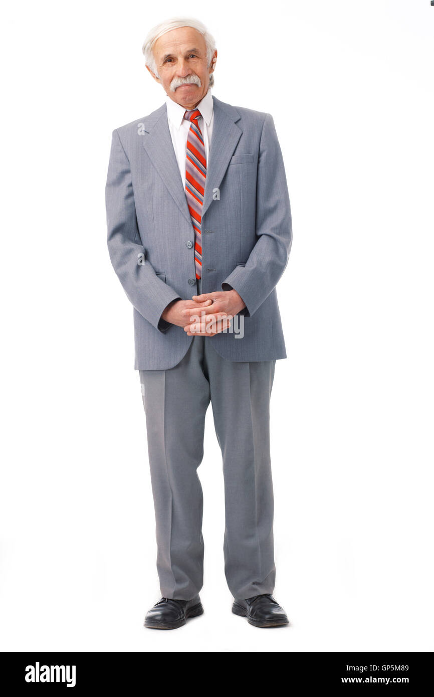 Elderly man standing Stock Photo - Alamy