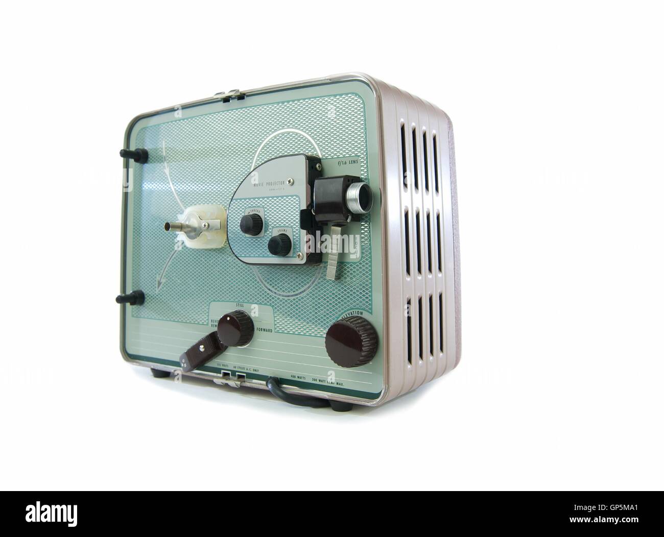 Vintage 8mm Home Movie Projector on Angle Stock Photo - Alamy