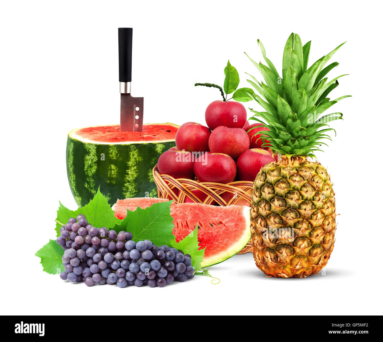 Colorful healthy fresh fruit Stock Photo - Alamy