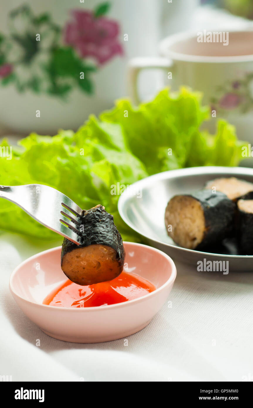Dim sum eating Stock Photo - Alamy