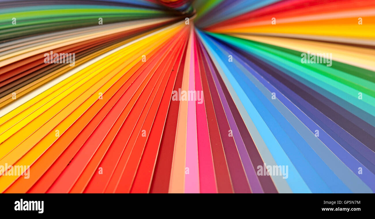 color guide closeup Stock Photo - Alamy