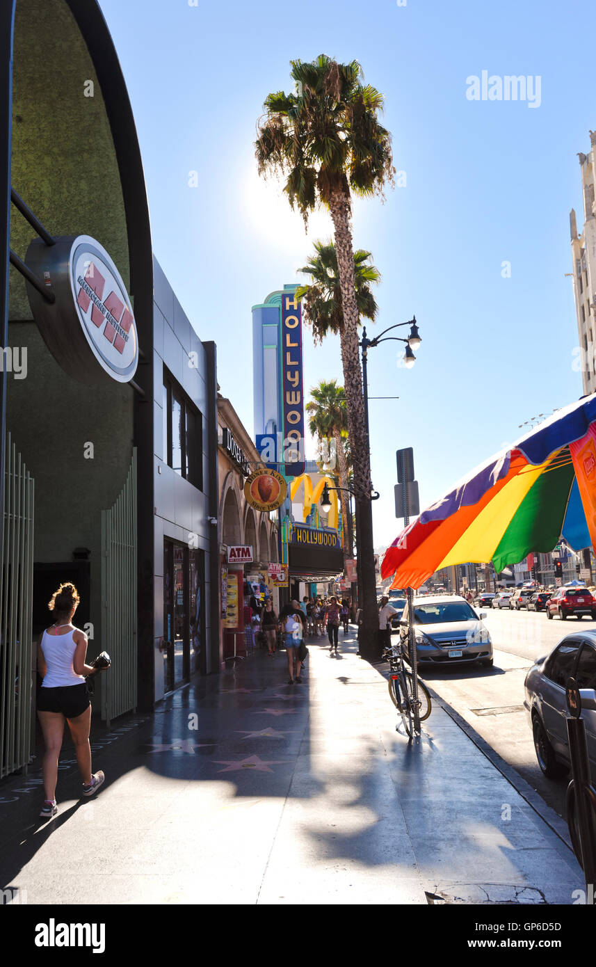 Hollywood boulevard los angeles road hi-res stock photography and ...