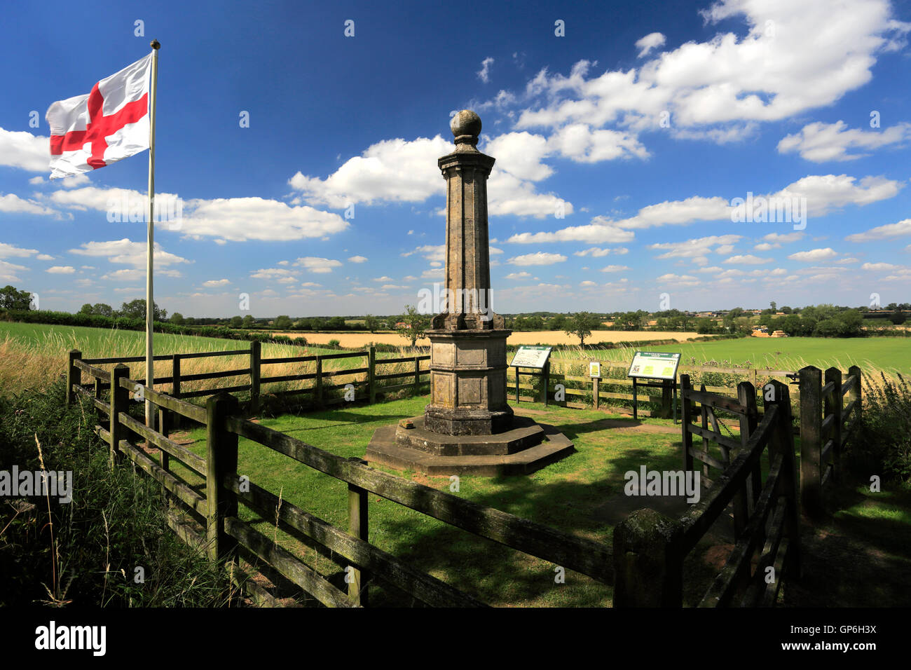 The Cromwell Monument above Broadmoor farm, Battle of Naseby memorial ...