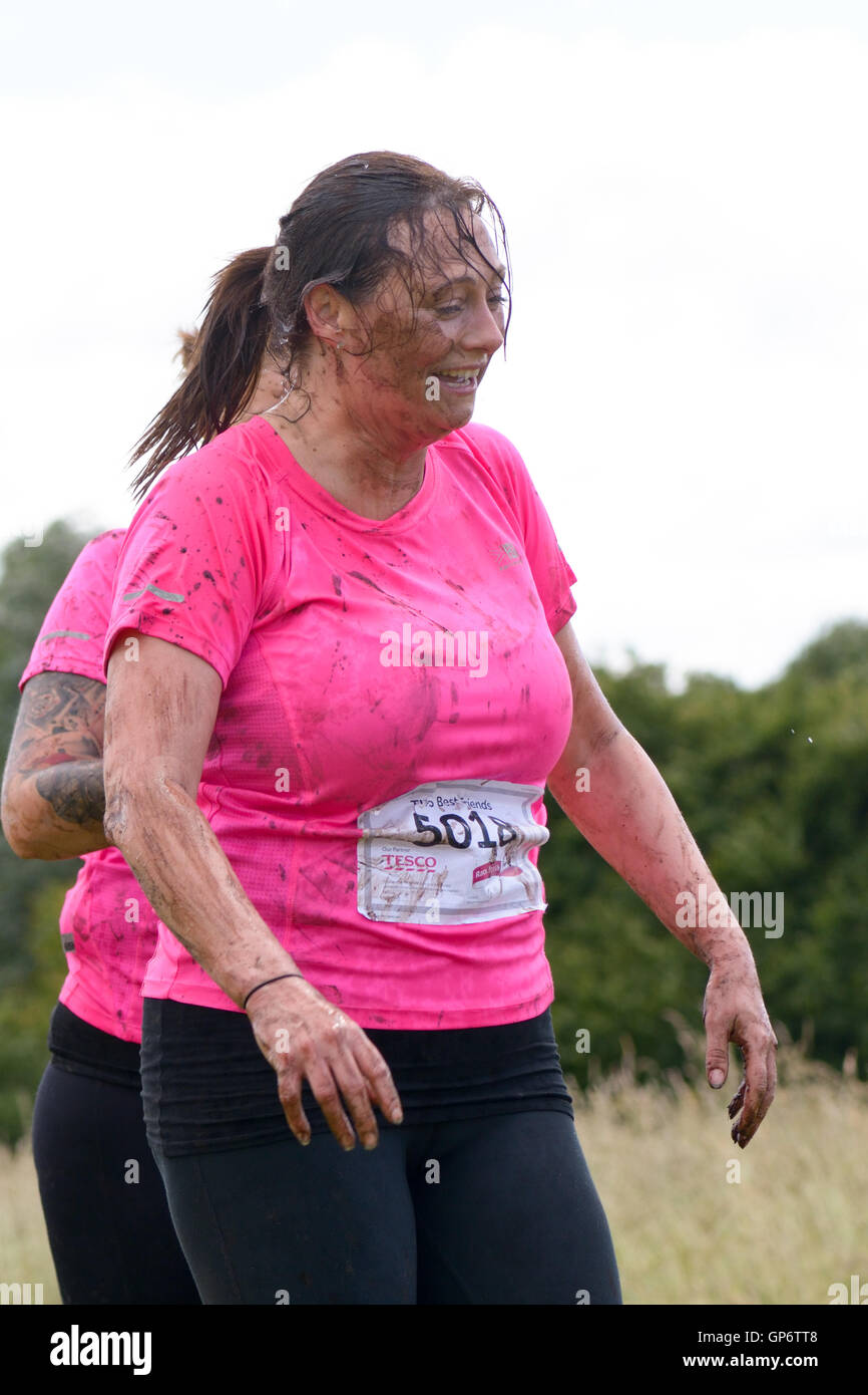 Women having lots of fun raising money for Cancer Charity in the Race ...