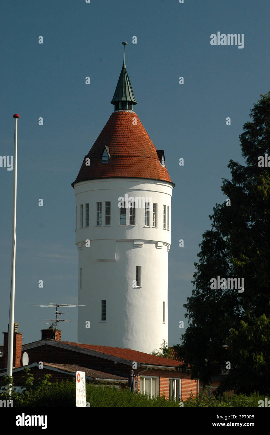 The water tower of Nordborg, in Denmark Stock Photo - Alamy