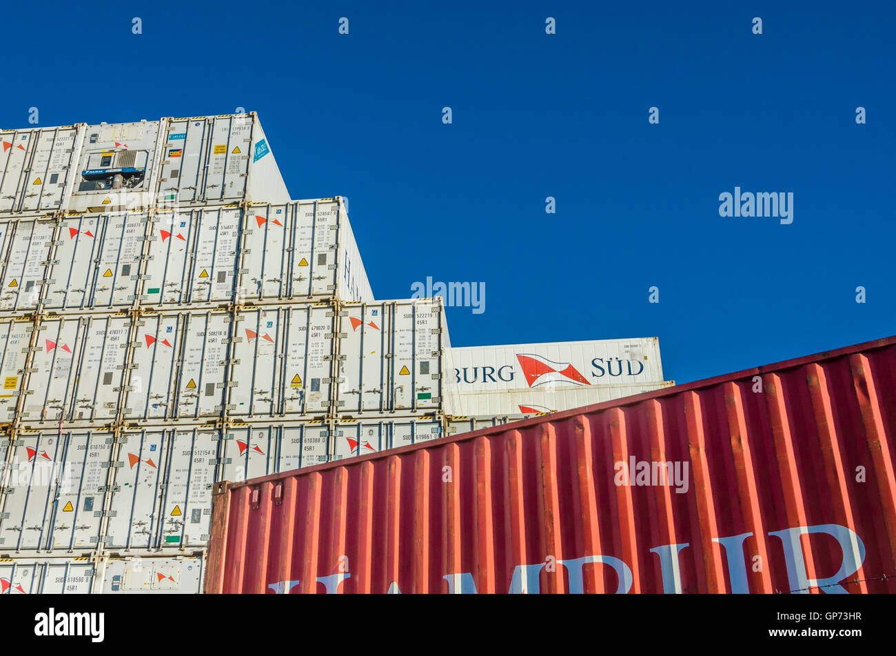Singapore International Containers Port Stock Photos & Singapore ...