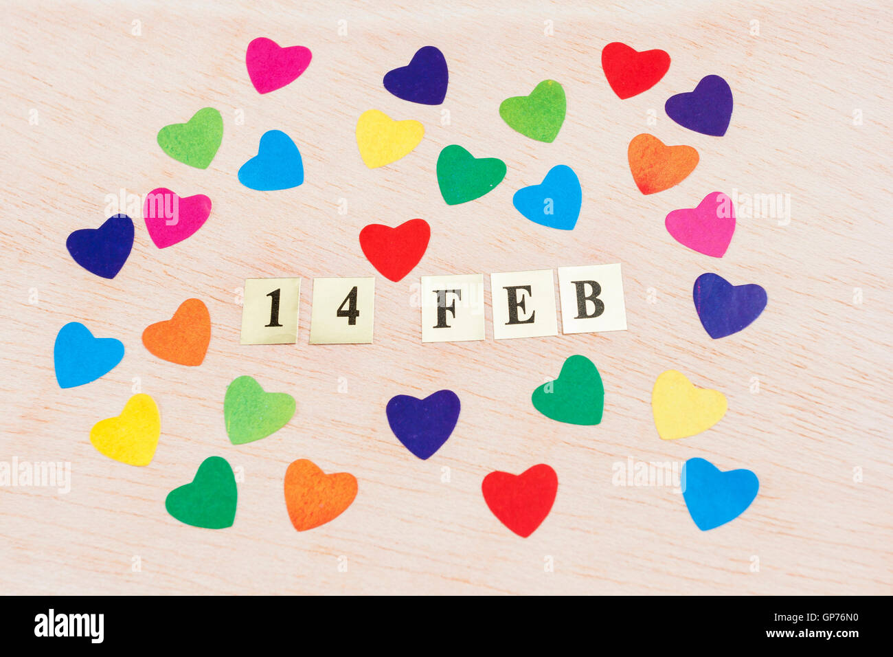 Colourful hearts hi-res stock photography and images - Alamy