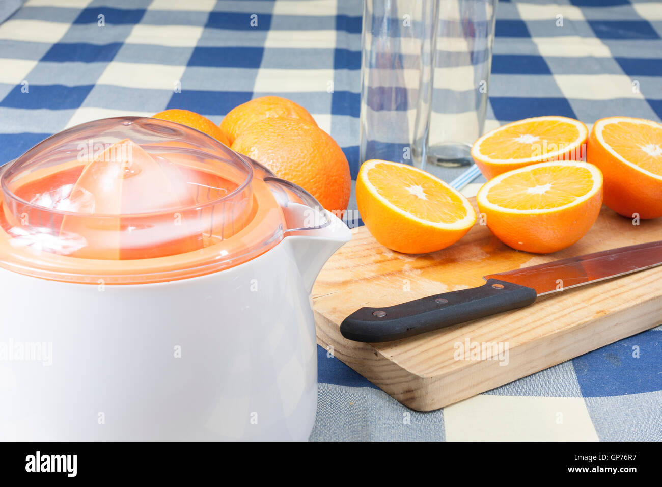 Different ingredients to make a fresh and natural orange juice Stock ...