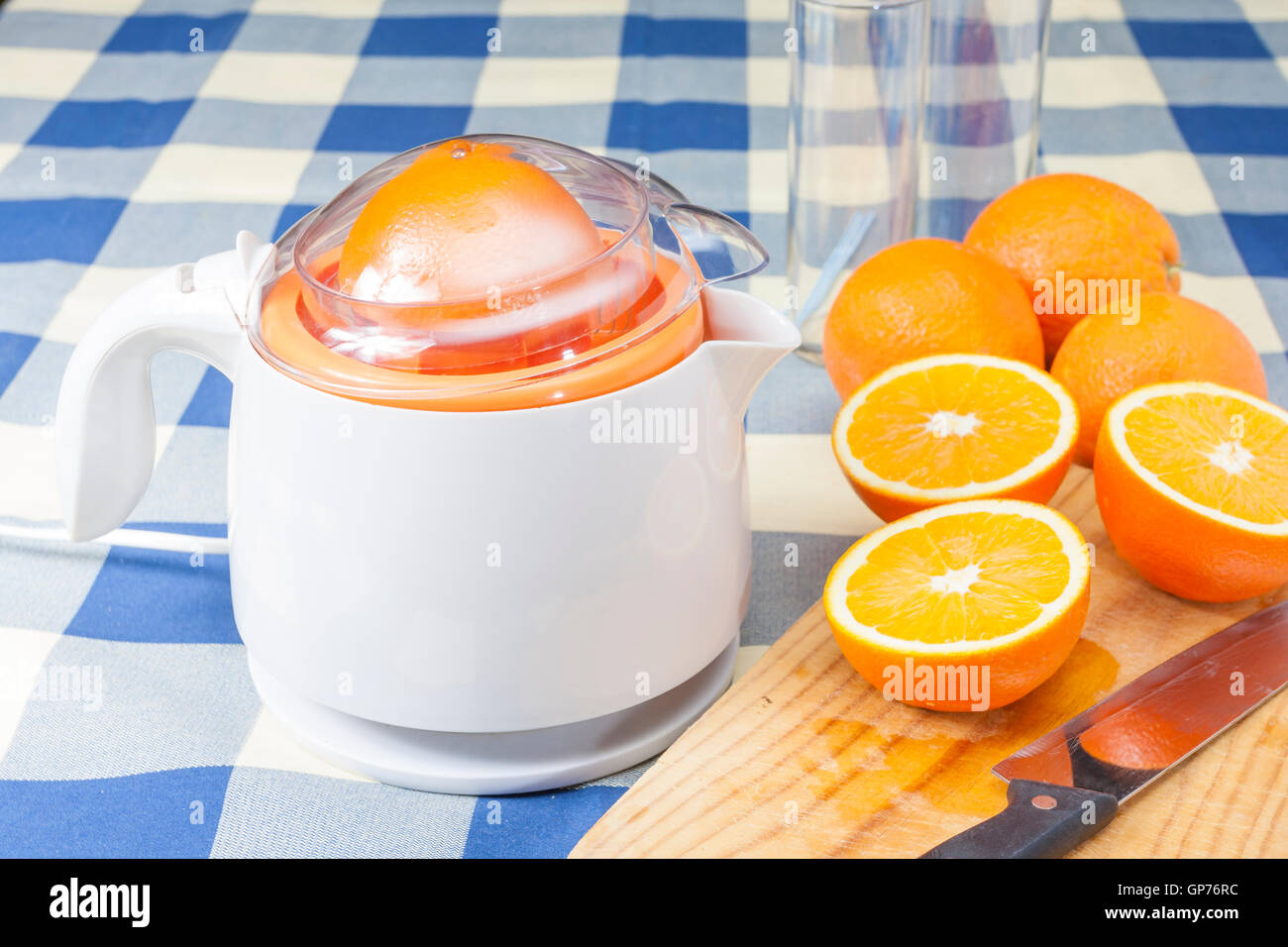 Different ingredients to make a fresh and natural orange juice Stock ...