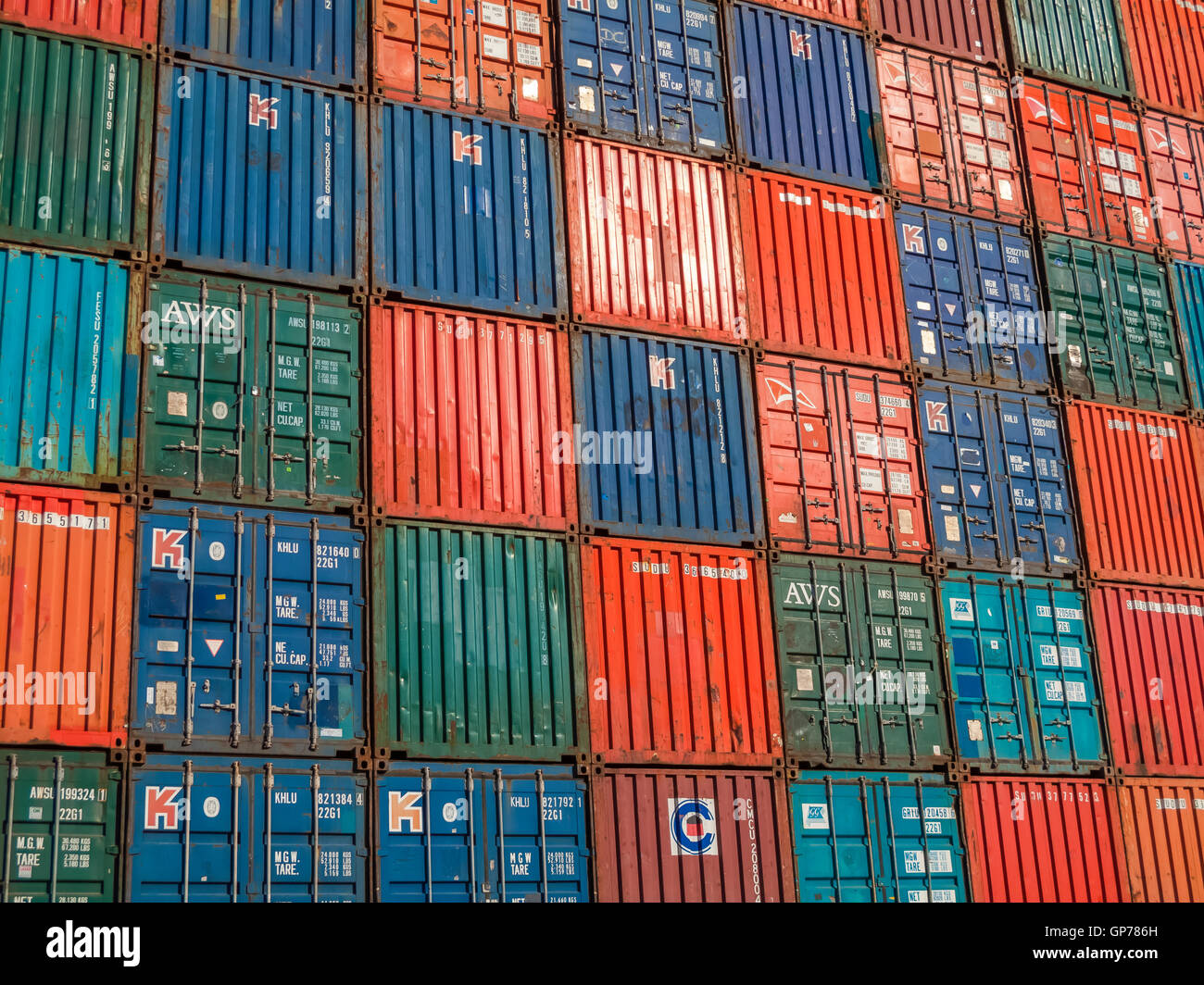 Shipping Containers Stacked High High Resolution Stock Photography and ... Shipping Containers Stacked High High Resolution Stock Photography and ...