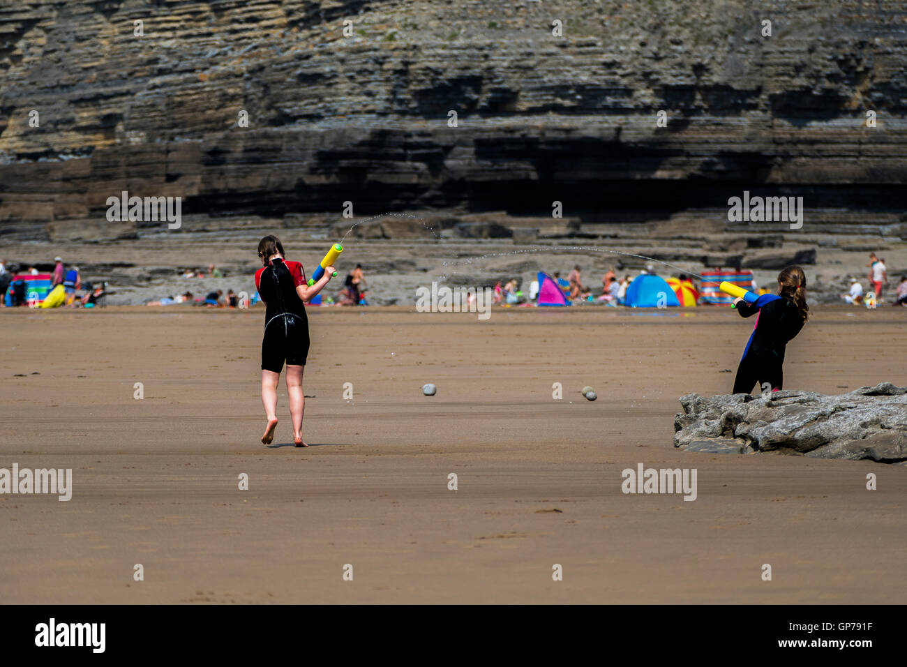 wales, gower, beach, bay, uk, cliffs, peninsula, swansea, coast, sea ...