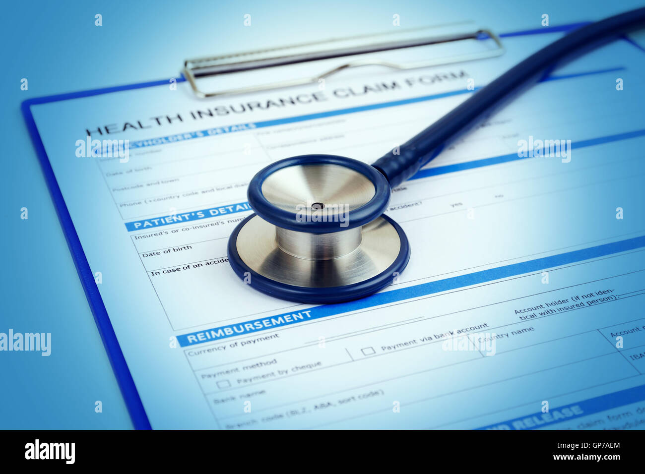 Health insurance concept with stethoscope Stock Photo - Alamy