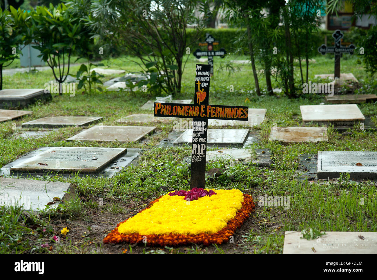 The image of Graveyard in ST. ANDREW CHURCH in Bandra, Mumbai ...