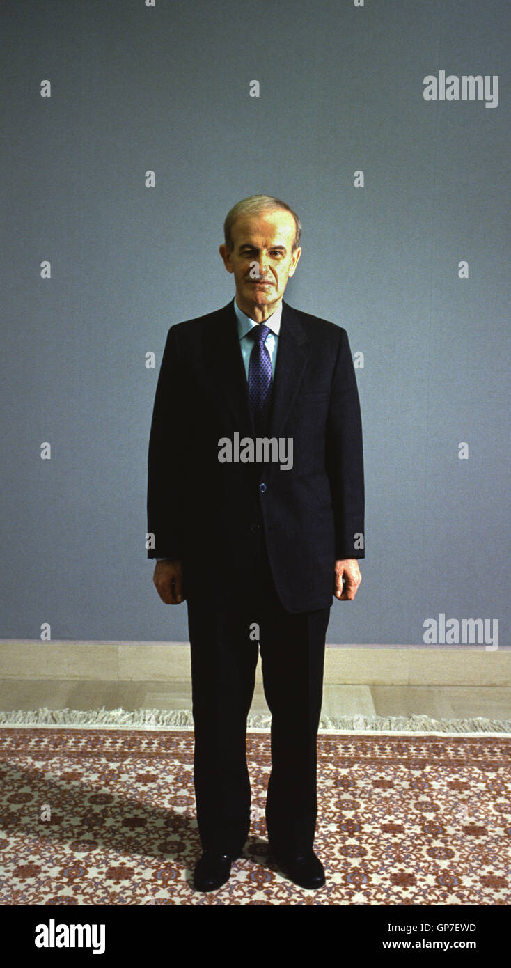Damascus 1990s - Hafez Al Assad at the Presidential palace in Damascus ...