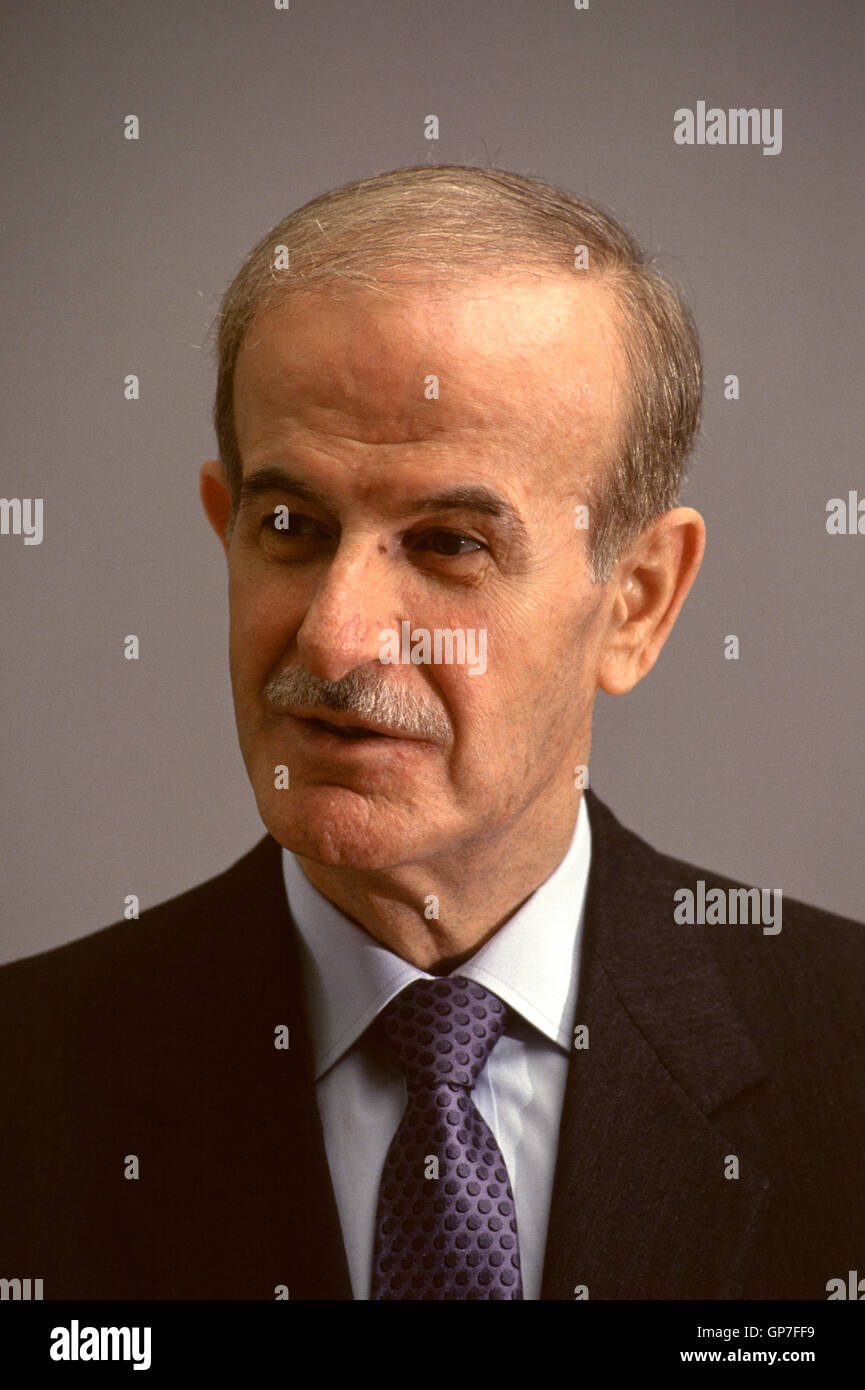 Damascus 1990s - Hafez Al Assad at the Presidential palace in Damascus ...