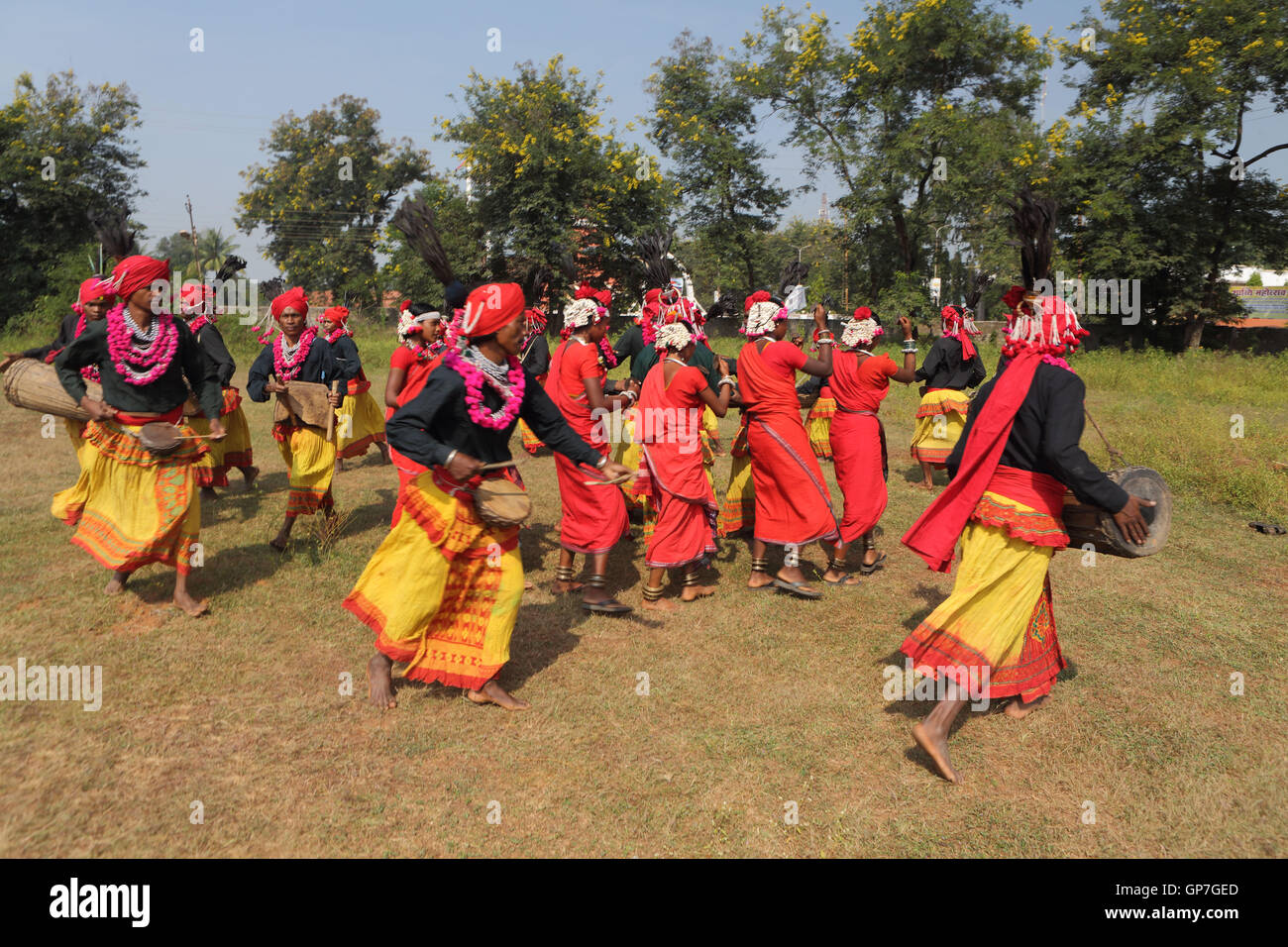 Mudia tribal dancer, jagdalpur, chhattisgarh, india, asia Stock Photo ...
