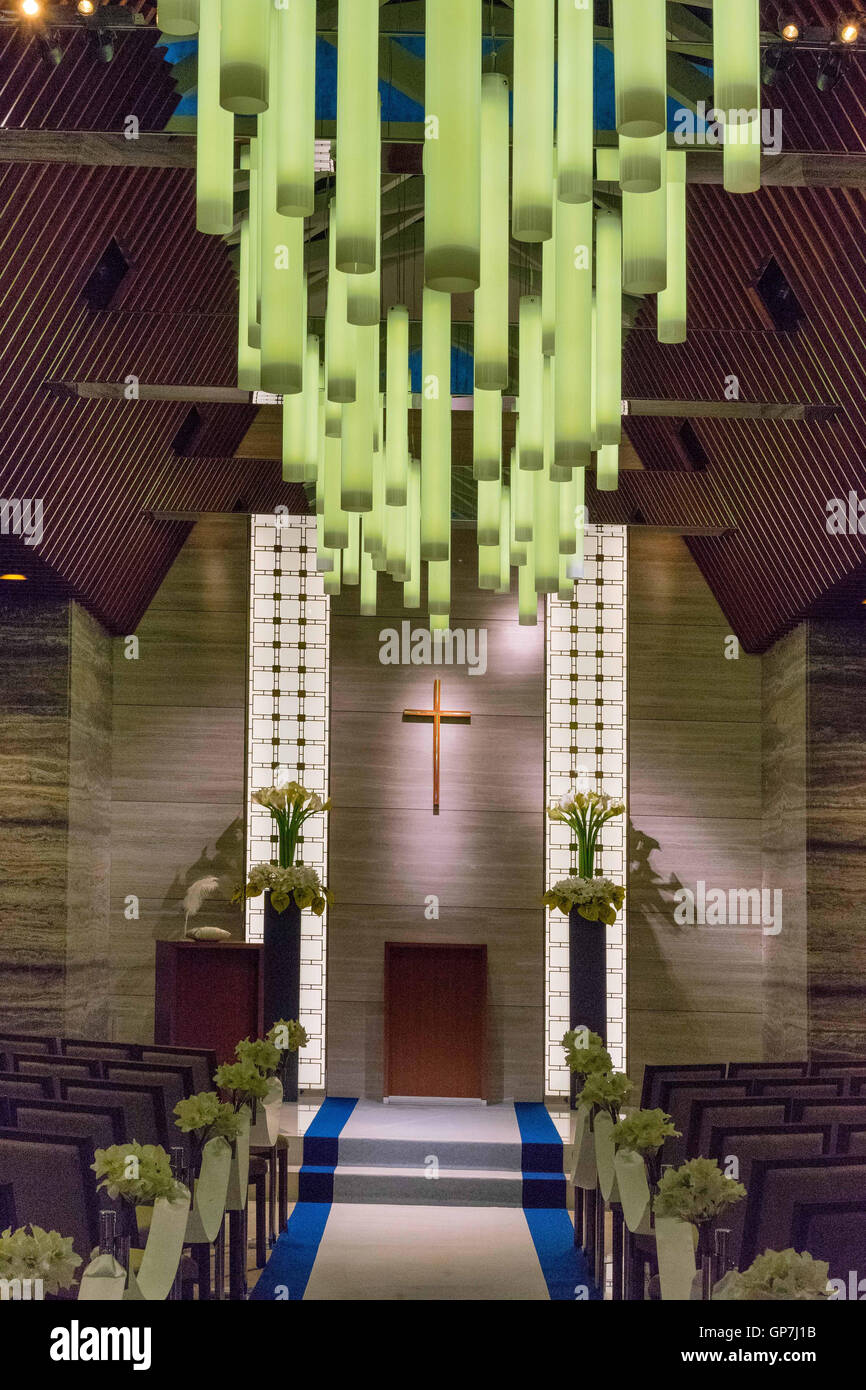 Church with modern architecture in tokyo, japan Stock Photo - Alamy